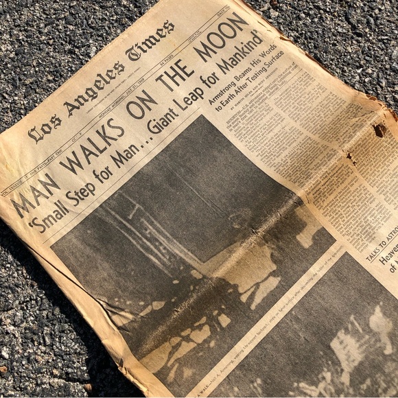 Other | Rare Space Race Newspaper Collection Of 5 1958 1969 Walk On ...